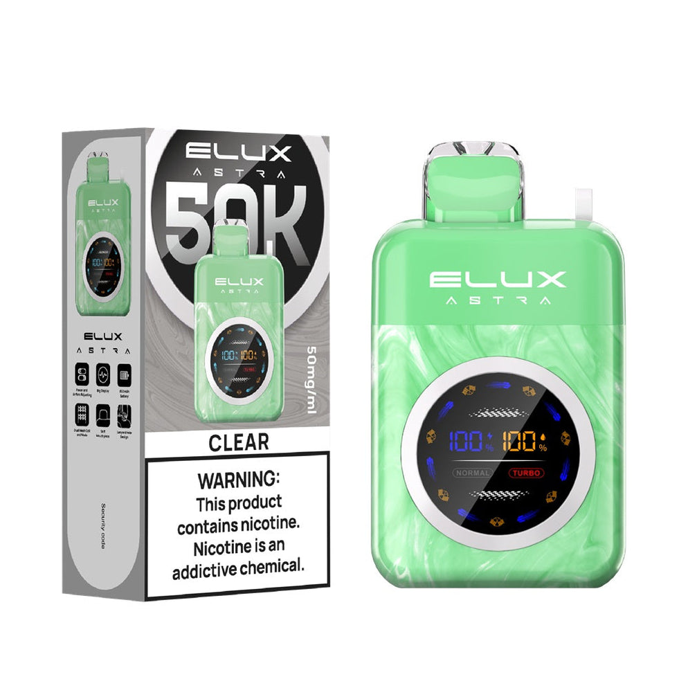 Clear Elux Astra 50K Disposable Vape — NicDelivery